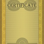 Vintage certificate with gold, luxury, ornamental frames Stock Vector ...