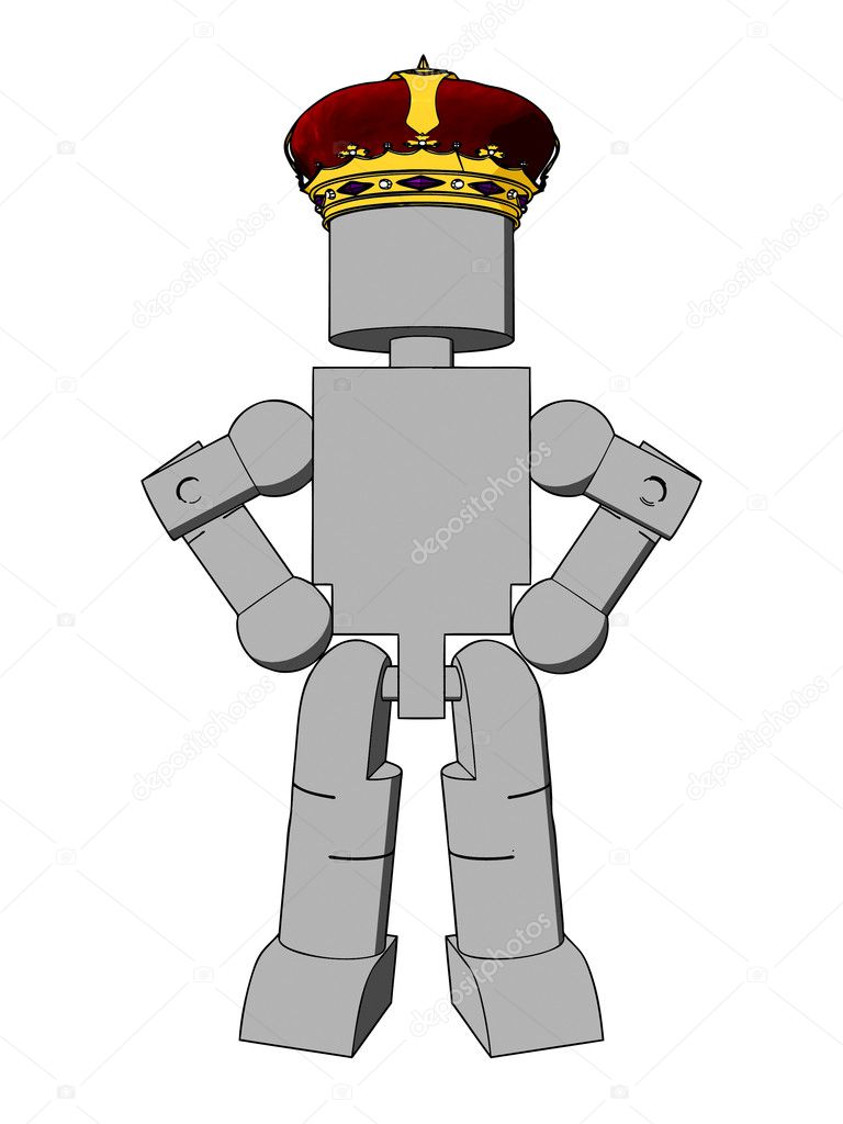 Block Figure Monarch Stock Illustration by ©GBREAL #6637719