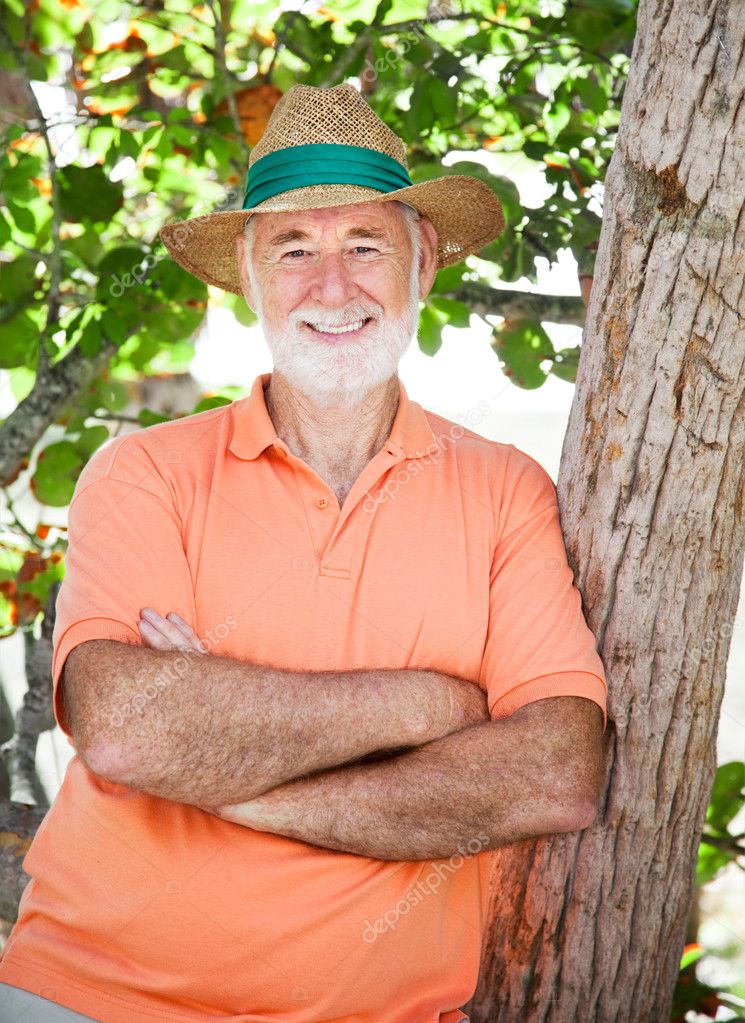 Senior Man in Shade — Stock Photo © lisafx #6555633