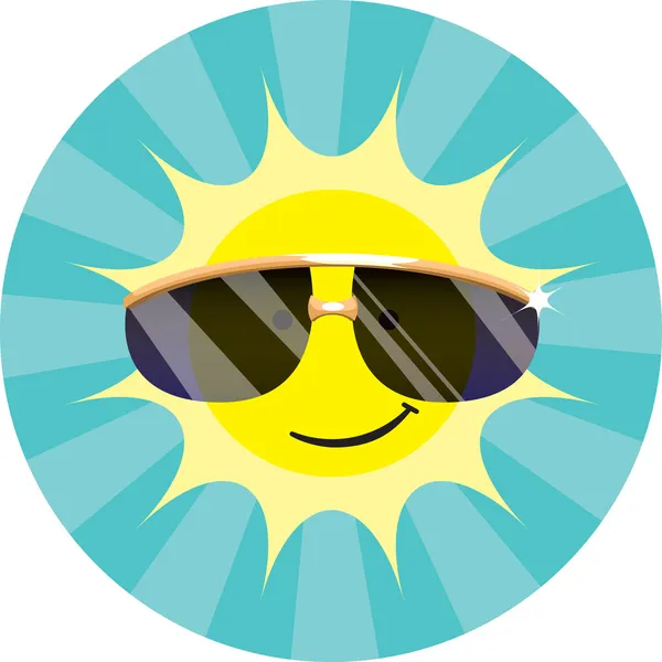 Cool Sun Wearing Sunglasses - Stock Image - Everypixel