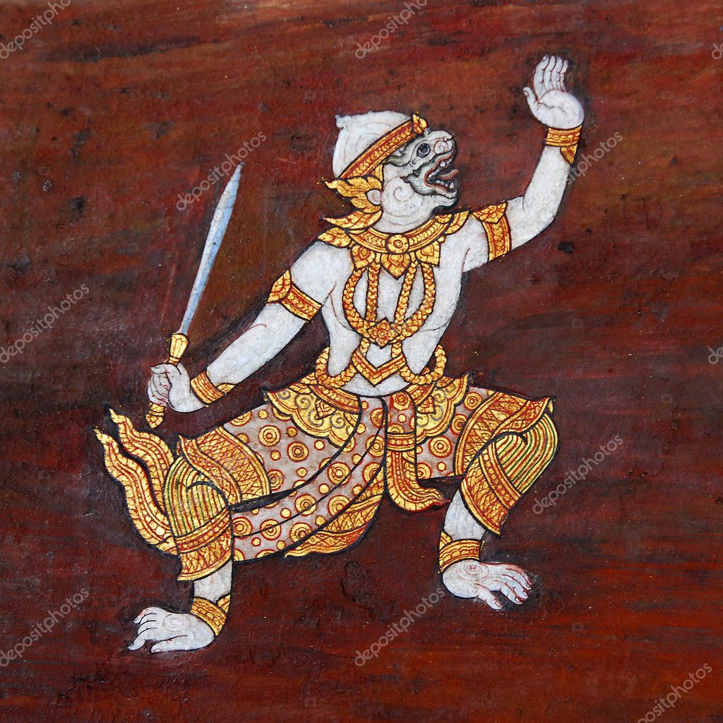 Traditional Thai art painting — Stock Photo © kritiya #6590833