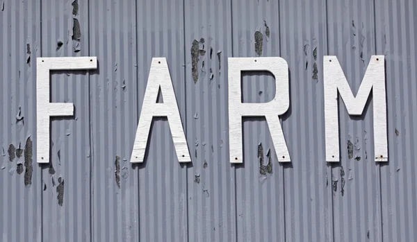 Farm lettering on barn — Stock Photo © jamieroach #6601347
