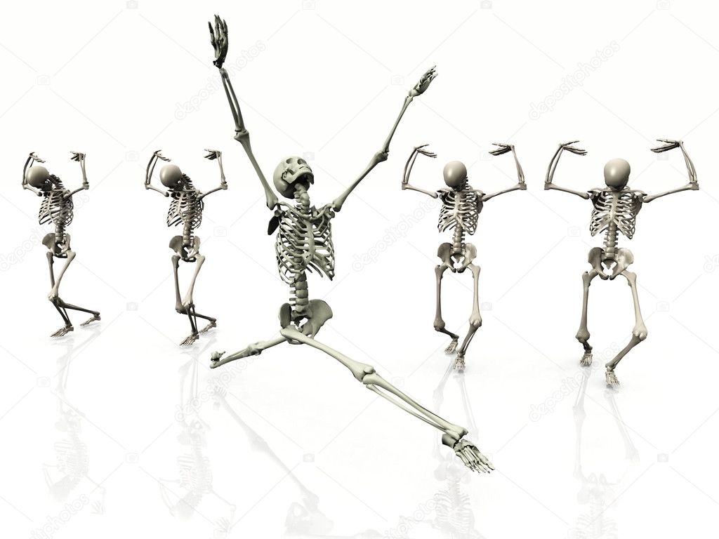 Dancing Skeletons — Stock Photo © njaj #6597719