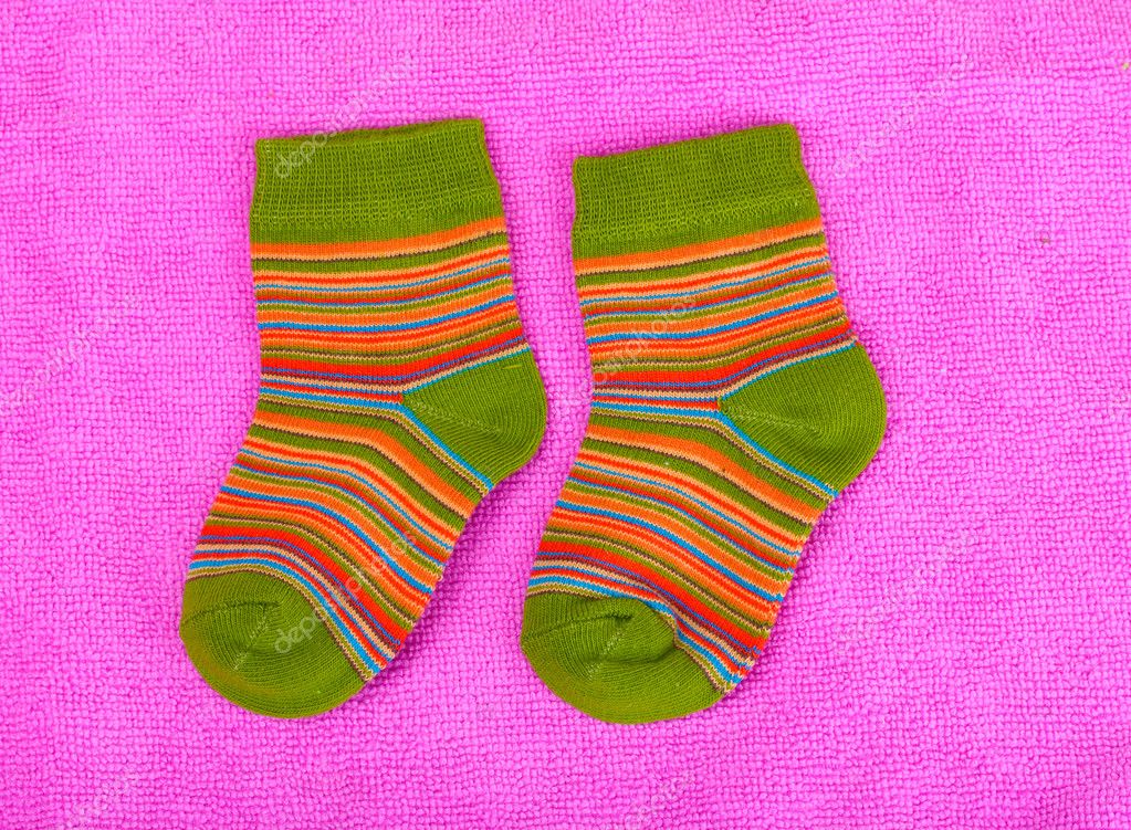 Bright baby socks — Stock Photo © belchonock #6678953