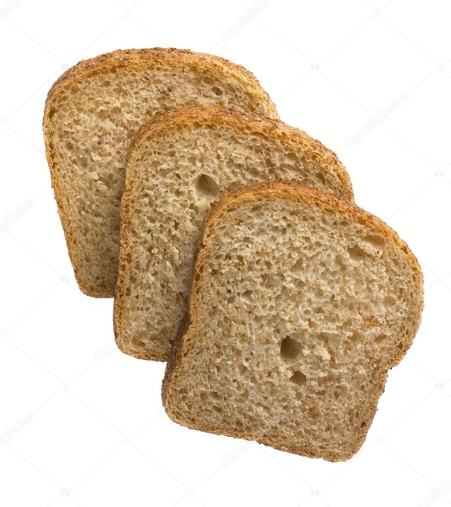 Sliced bread on a white background isolated — Stock Photo © andrewphoto ...